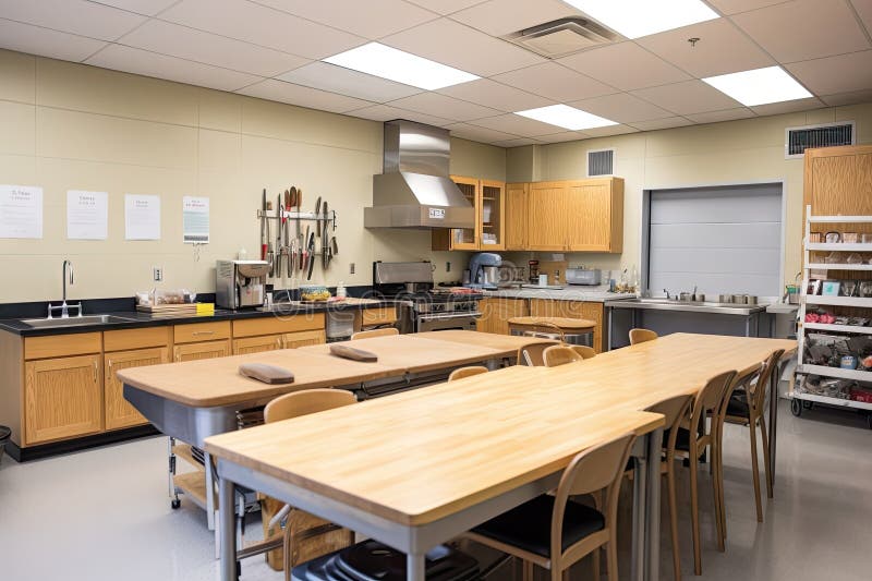 Kitchen Classroom, Where Students Practice Culinary Techniques and ...