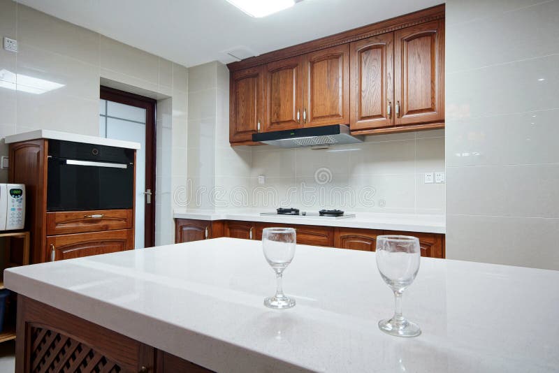 Kitchen stock image. Image of lighting, parlor, wood - 30369485