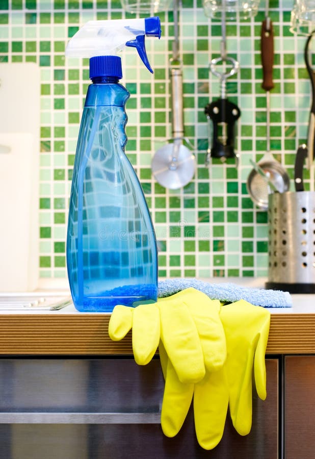 Cleaning Kitchen Sink stock photo. Image of female, everyday - 4829300