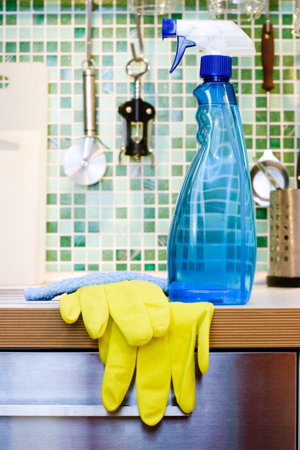 Cleaning Supplies stock image. Image of cleaning, detergent - 4137017