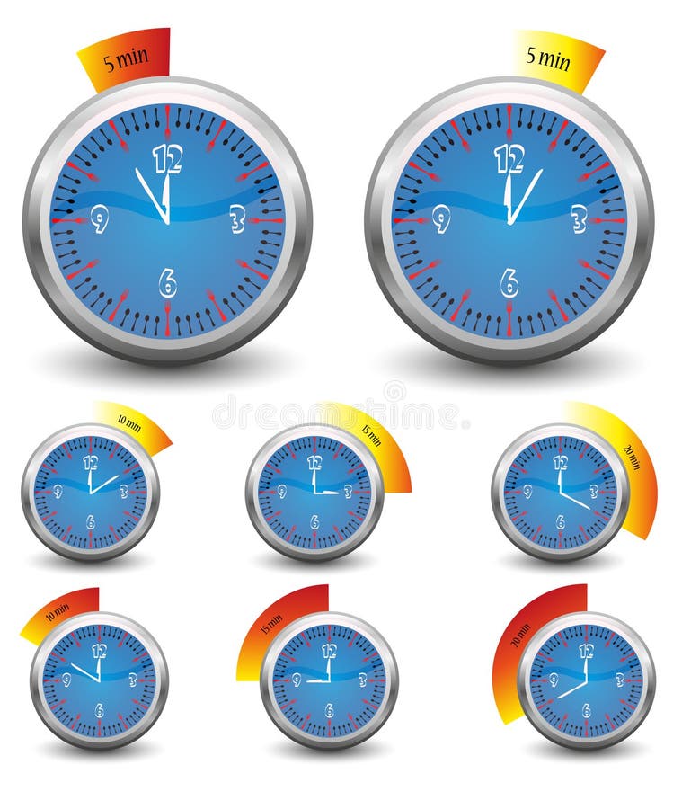 Kitchen clock stock vector. Illustration of circle, alarm - 23894693