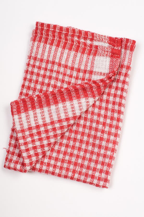 Kitchen Cloth Closeup Isolated Stock Photo - Image of cloth, handling ...