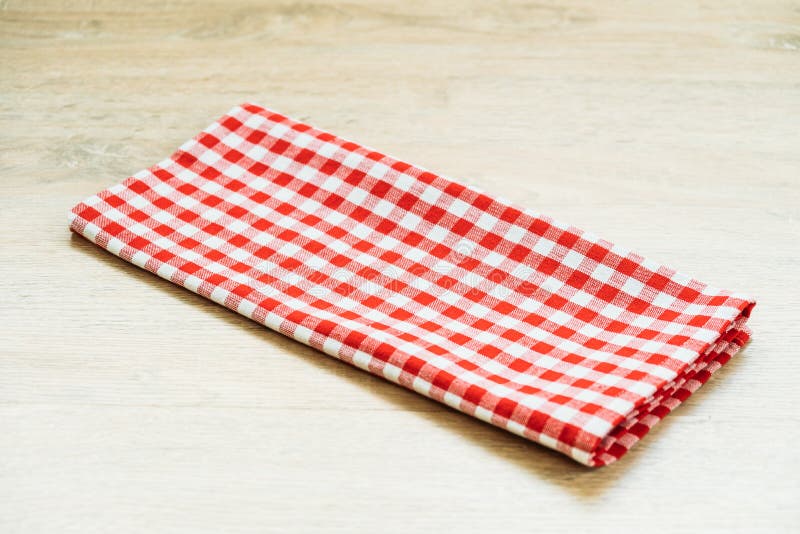 Kitchen Cloth on Wood Table Stock Image - Image of wood, restaurant ...