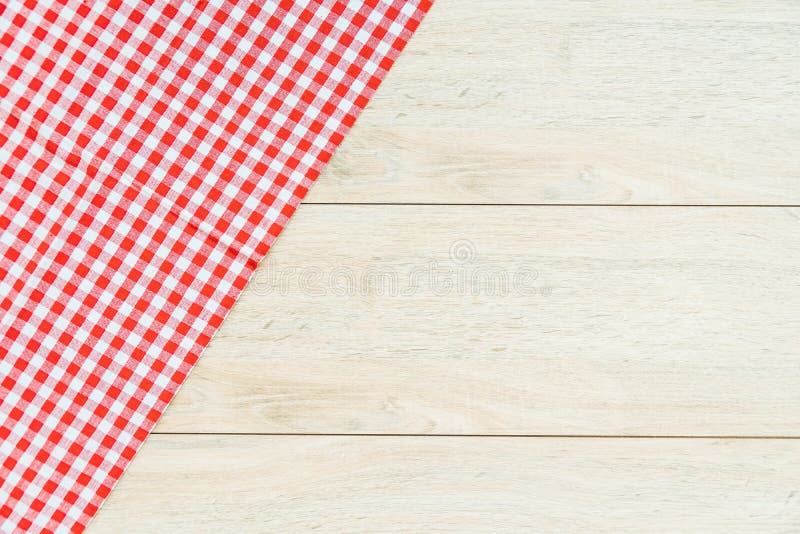 Kitchen Cloth on Wood Table Stock Image - Image of texture, view: 105208685