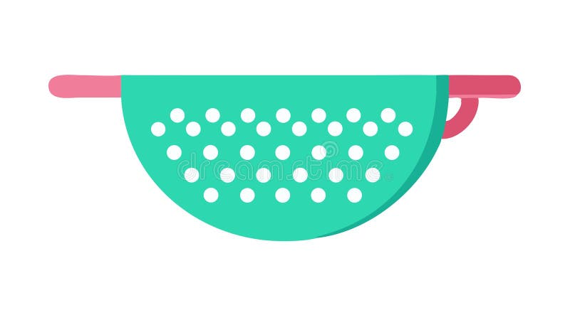 Kitchen Colander Icon. Essential Tool for Draining Food, Vector Design ...
