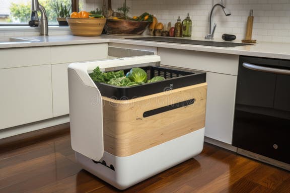 Kitchen Composting System with Built-in Bin and Filter for Odor ...