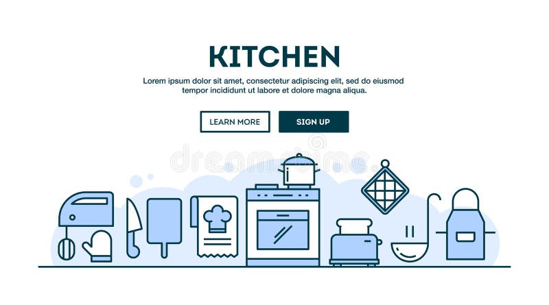 Kitchen Concept Logo Design, Restaurant Business Monogram. Stock Vector ...