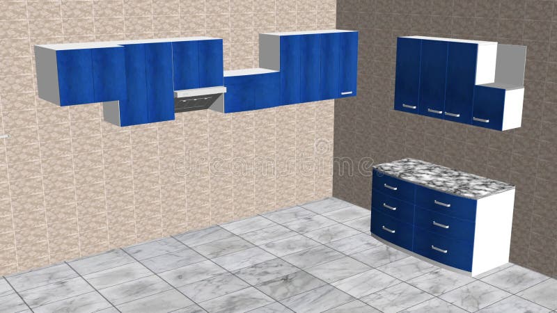 Kitchen Assembling.Time-lapse 3d Animation Stock Video - Video of ...