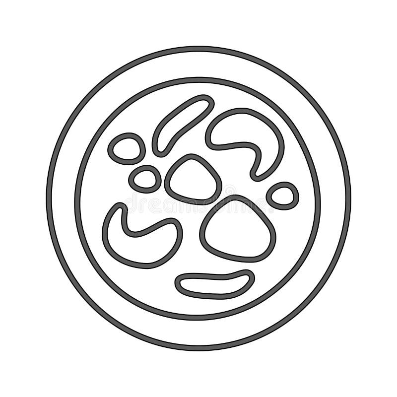 Kitchen Cooking Utensil Line Icon Deep Bowl for Soup Stock Vector ...