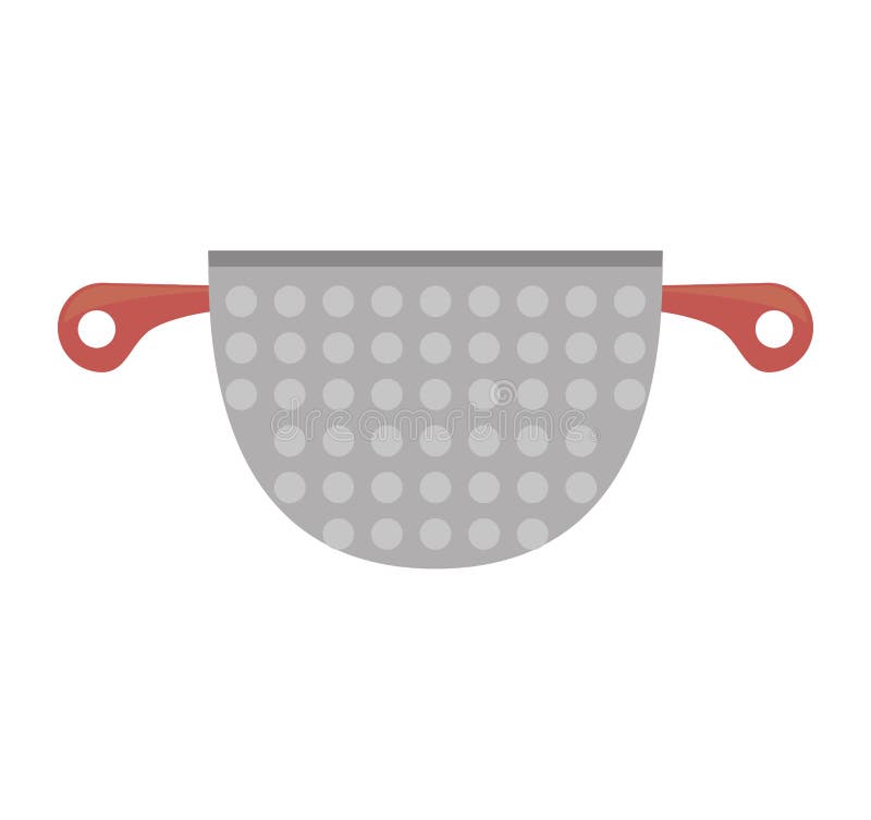 Kitchen Cookware Food Pot Tool Cut Line Stock Illustration ...