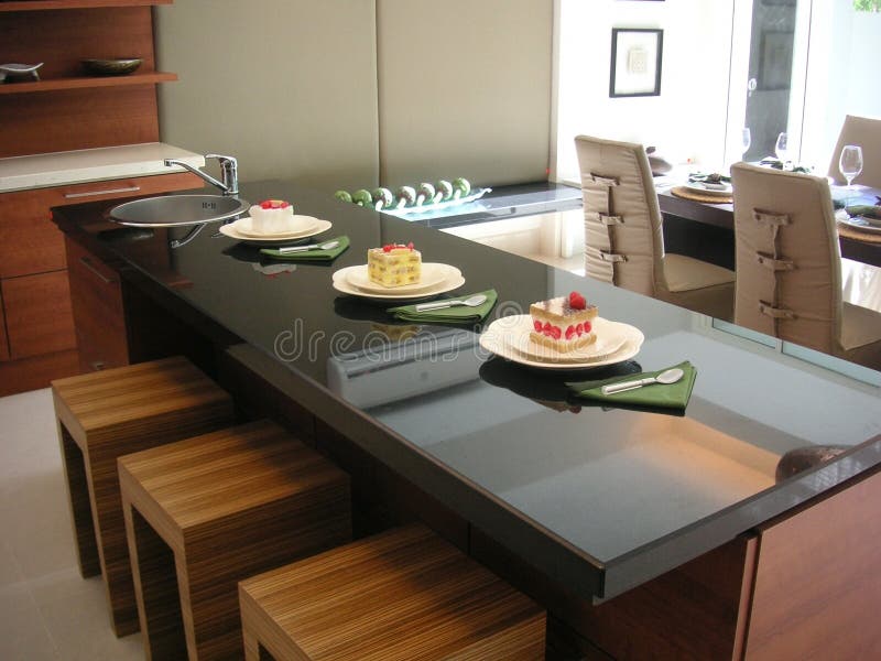 Kitchen counter stock image. Image of cook, sleek, table - 627881