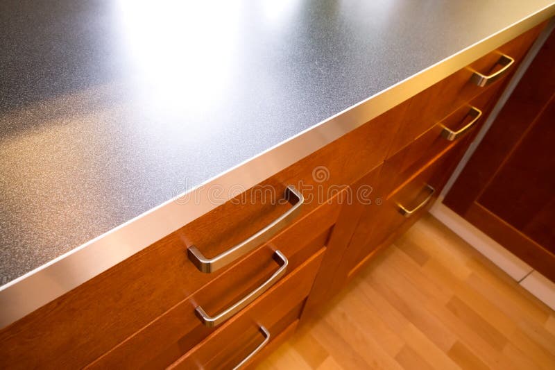 Kitchen Counter and Drawer stock photo. Image of stylish - 2132596