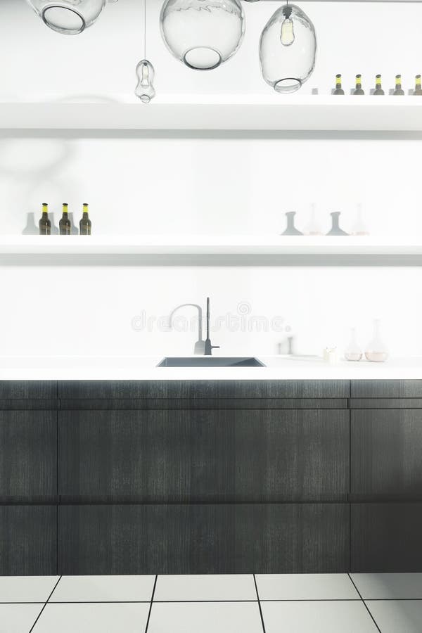 Kitchen counter front stock illustration. Illustration of front - 73191758