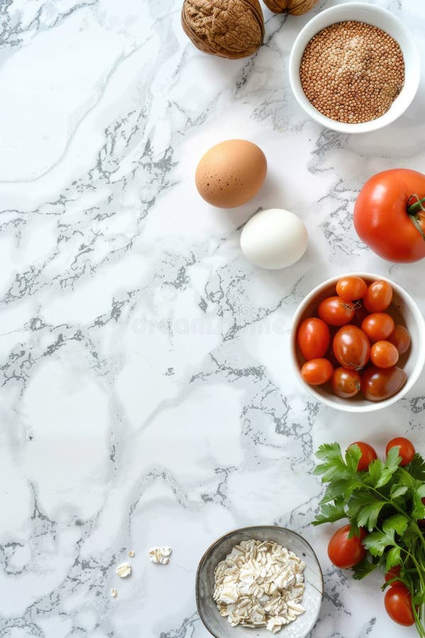 Kitchen Counter Ingredients Stock Image - Image of cooking, dishes ...