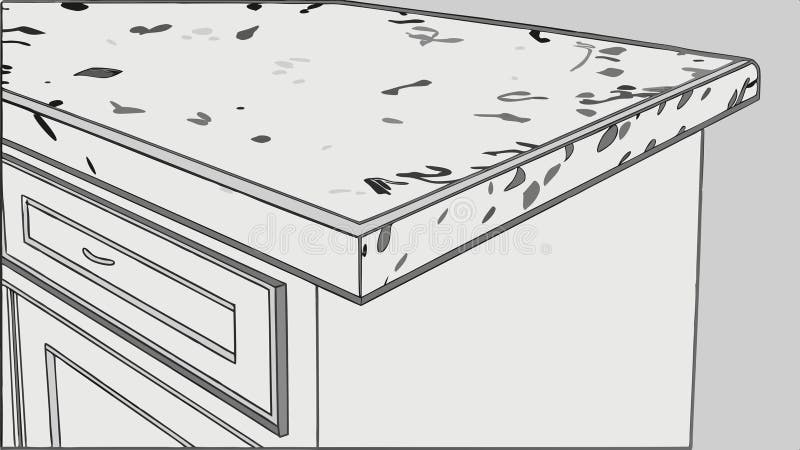 Kitchen Countertop Corner, Interior Design Vector Design Generative AI ...