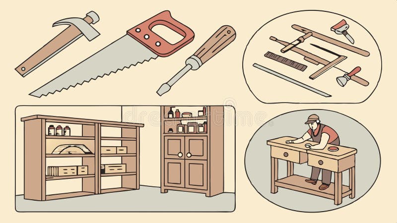 Kitchen Countertop Illustration, Cooking Space and Culinary Surface ...
