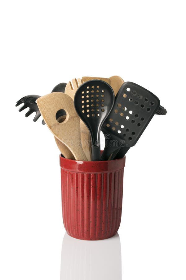 Kitchen Crock with Tools stock photo. Image of bunch - 83617856