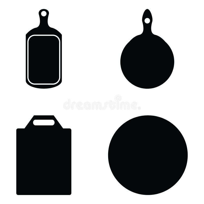 Kitchen cutting icon set stock vector. Illustration of food - 102677354