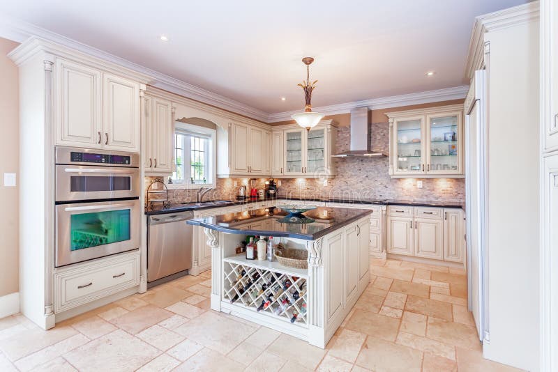 Kitchen design stock photo. Image of view, design, room - 181729882