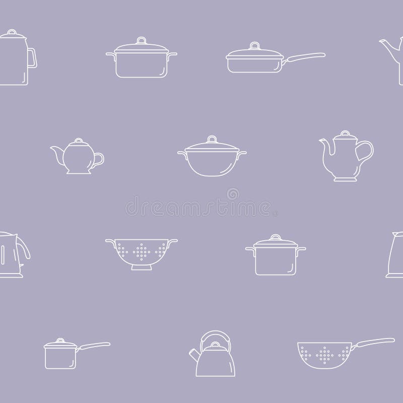 Kitchen Dinnerware Background 06 Stock Vector - Illustration of fork ...