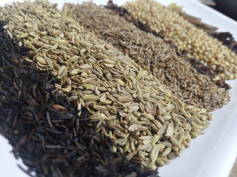 Kitchen Dry Spices Seeds Picture Stock Image - Image of food, dish ...