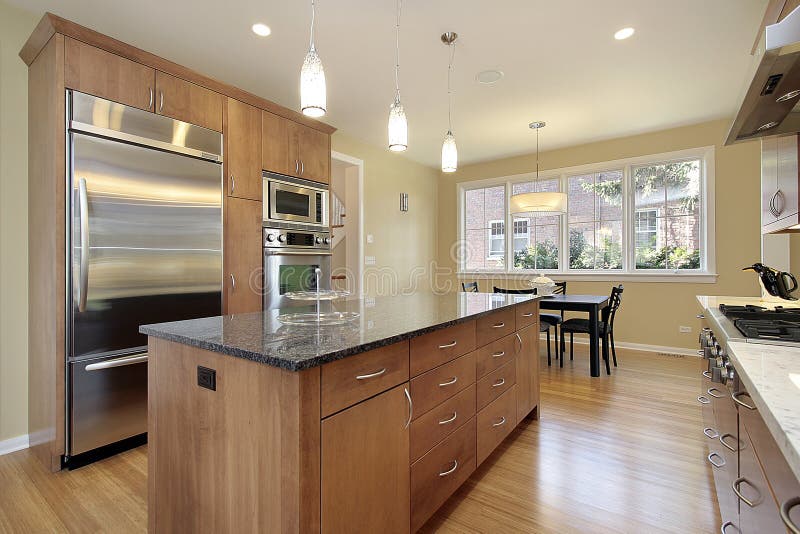 Eating Area with Several Windows Stock Photo - Image of furnishings ...