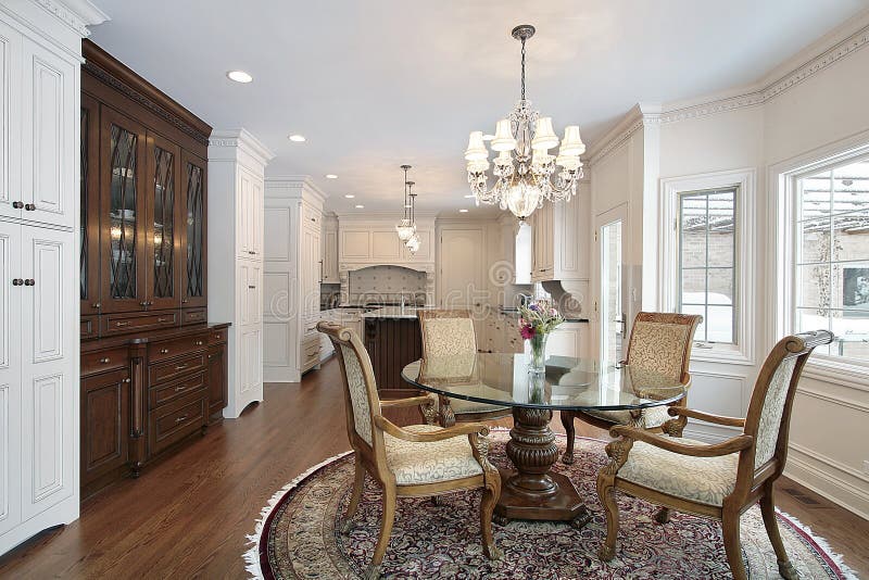 Kitchen and eating area stock image. Image of architecture - 12656965