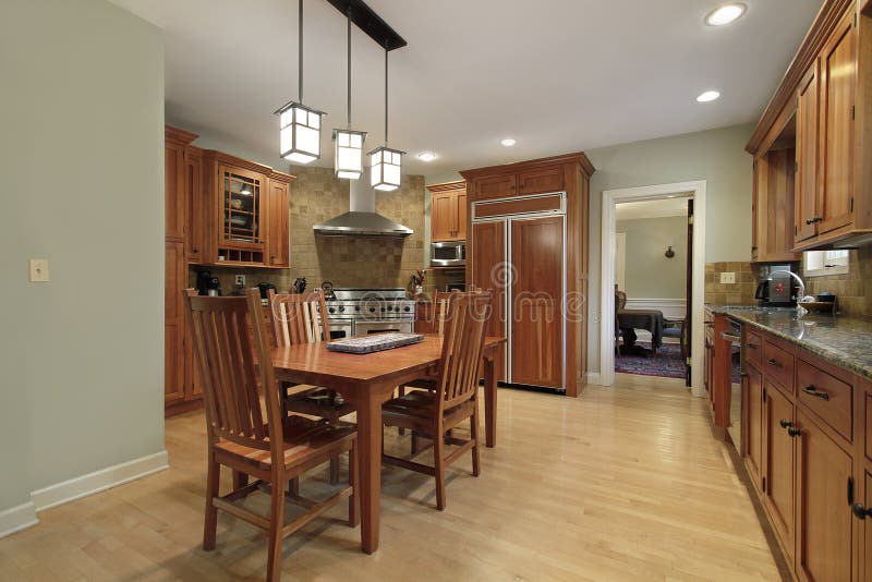 Kitchen with eating area stock photo. Image of interior - 11826690