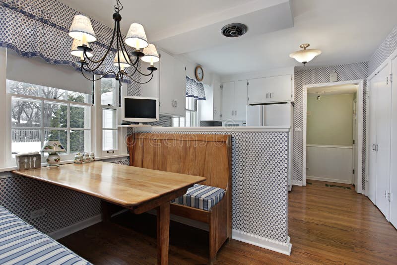 Kitchen with eating area stock photo. Image of furnishings - 22336960