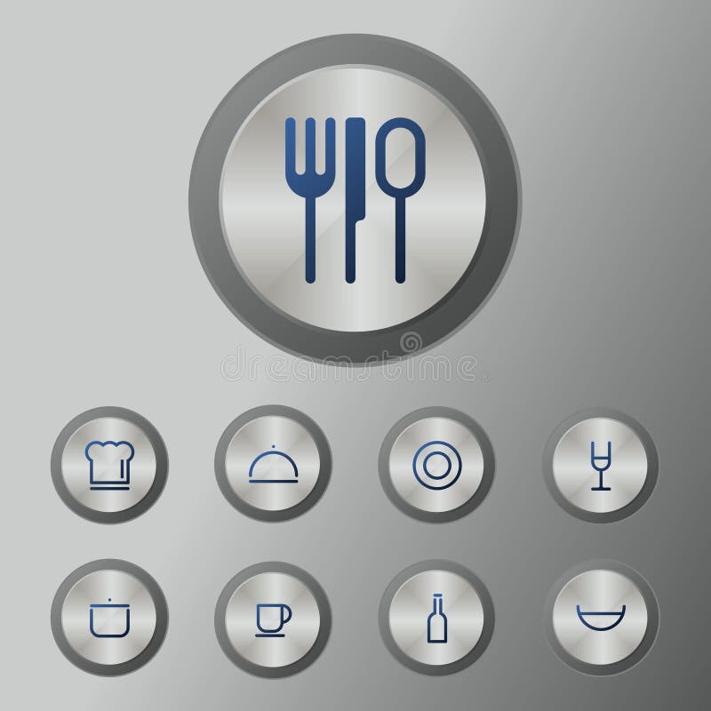 Kitchen elements stock vector. Illustration of spoon, vector - 8335233