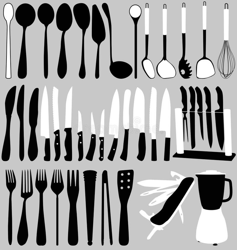 Kitchen Utensils Art Stock Vector Illustration Of Cooking 73978178