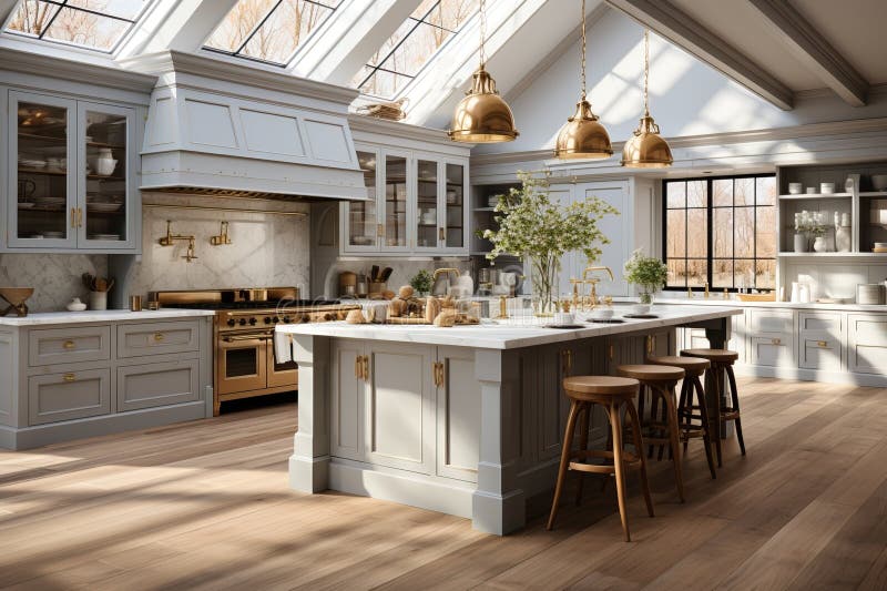 Kitchen that Embraces Scandinavian Design Principles, Blending Elegance ...