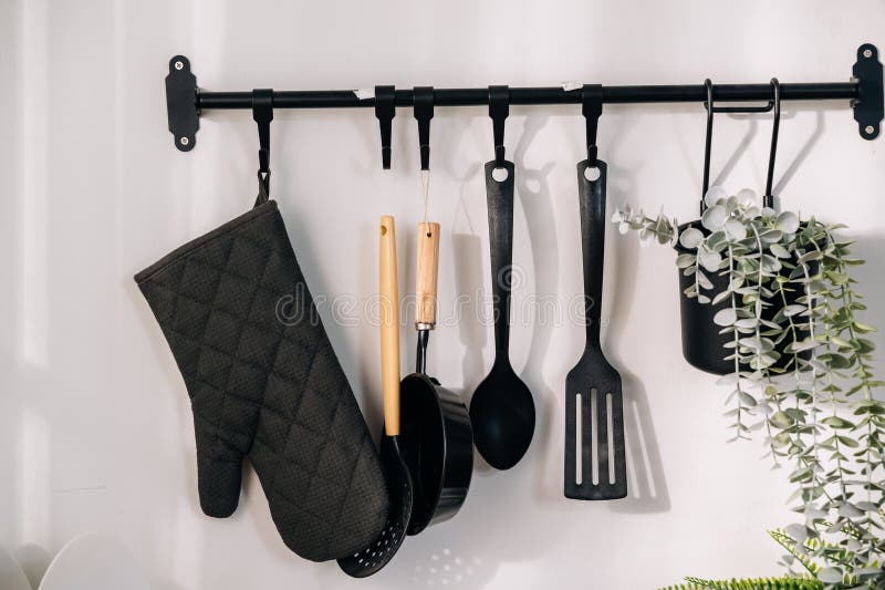 Kitchen Equipment for Food Making, Modern Kitchen with Kitchenware ...