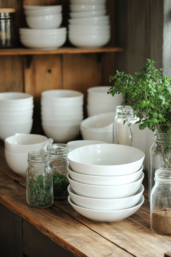 Kitchen Essentials Backdrop, an Organized Kitchen Backdrop Showcasing a ...