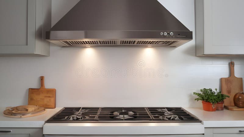 Kitchen Exhaust Fan in Kitchen Stock Illustration - Illustration of ...