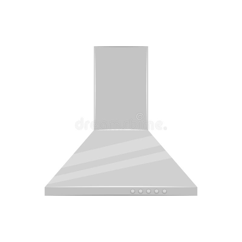 Kitchen Extractor Hood Vector Illustration Isolated on White Background ...
