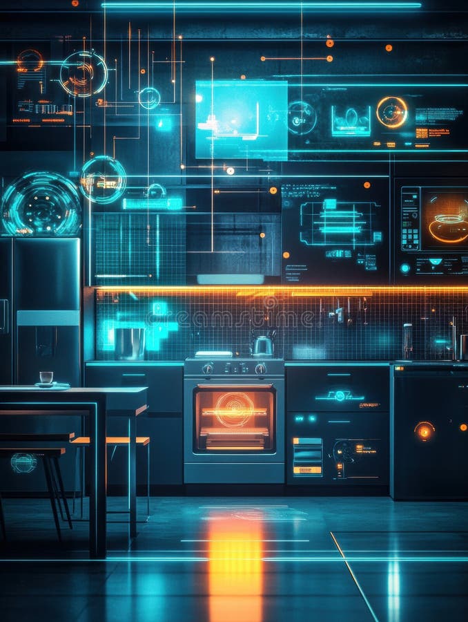 This Kitchen Features Smart Appliances Designed for Efficient Cooking ...