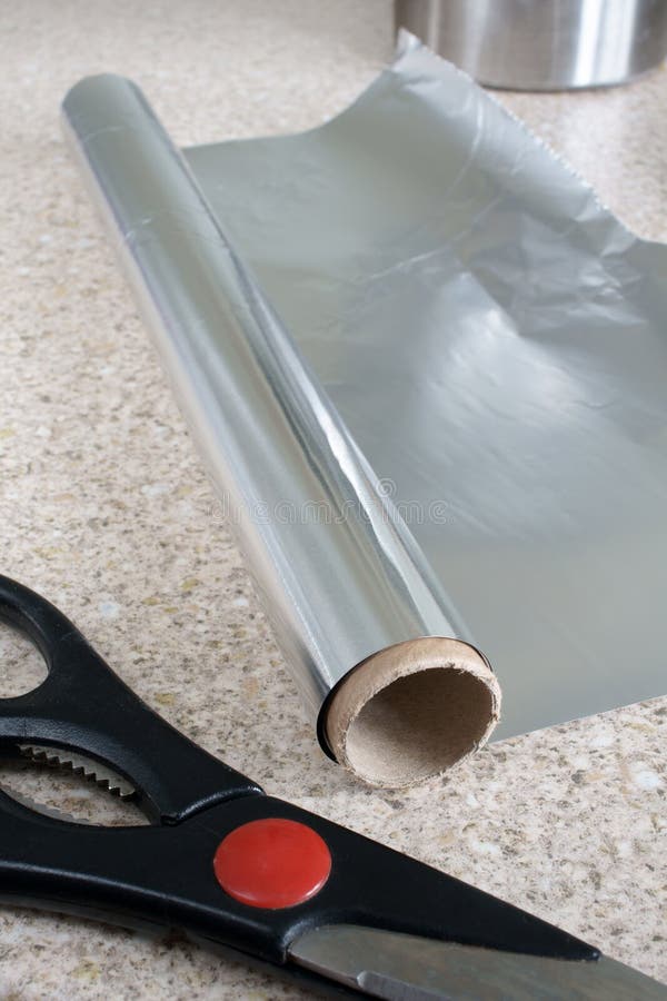 Kitchen Foil stock image. Image of single, metallic, alloy - 38816893