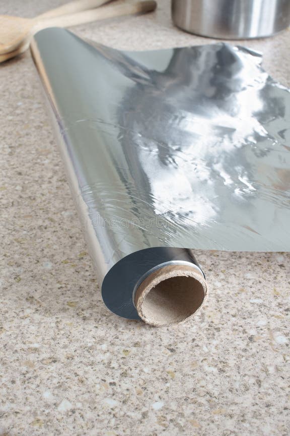 Kitchen Foil stock image. Image of utensil, kitchen, metal - 38817207