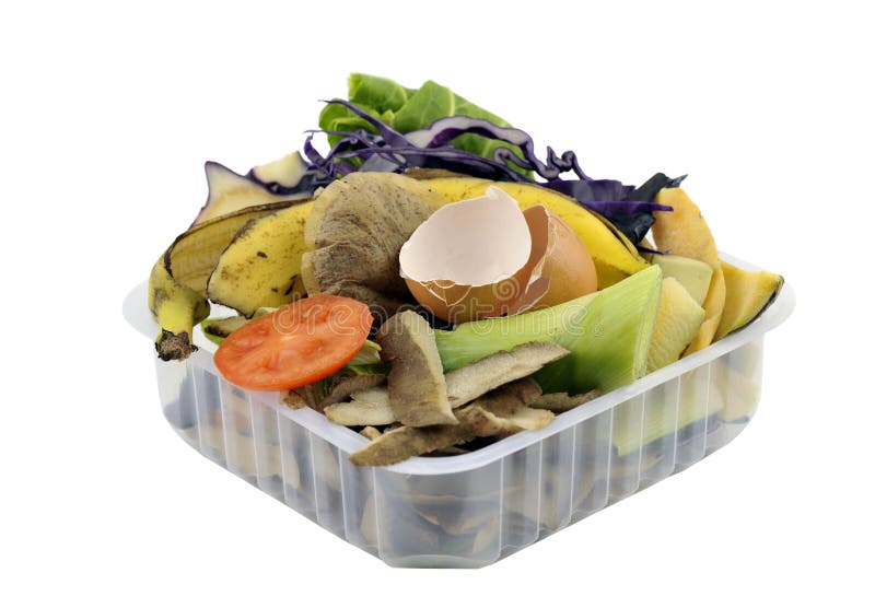 Kitchen food waste stock photo. Image of white, paper - 66524138