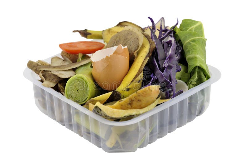 Kitchen food waste stock photo. Image of white, paper - 66524138