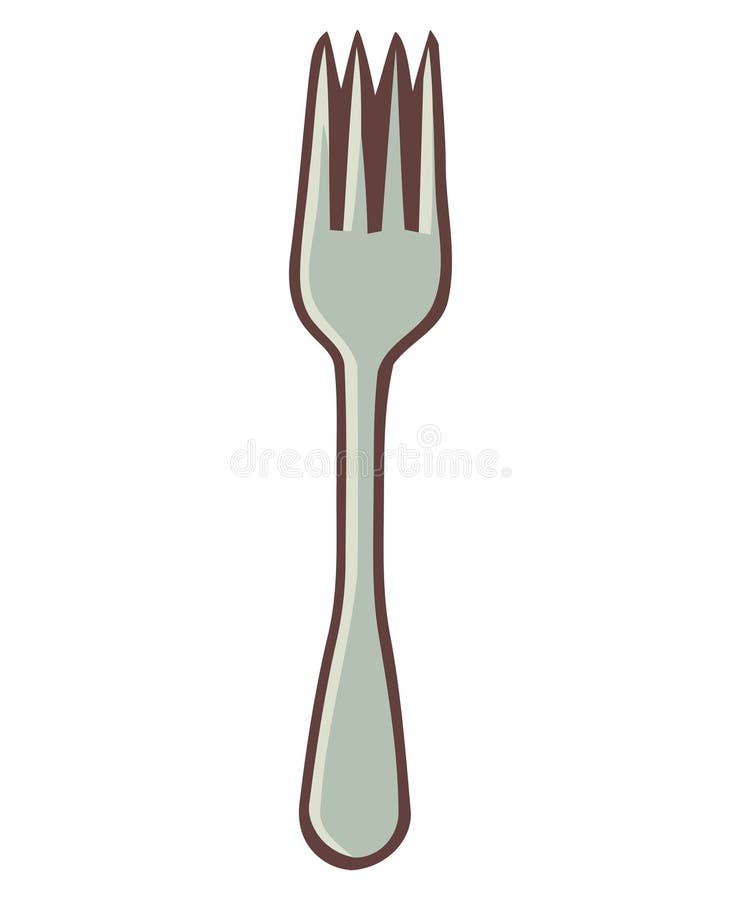 Kitchen fork design stock vector. Illustration of fork - 290830580
