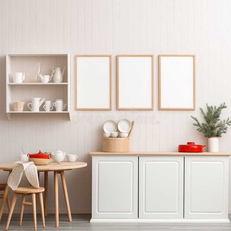 Kitchen Frame Models, Set of 3 Wooden Frame Models, 3D, New Year ...