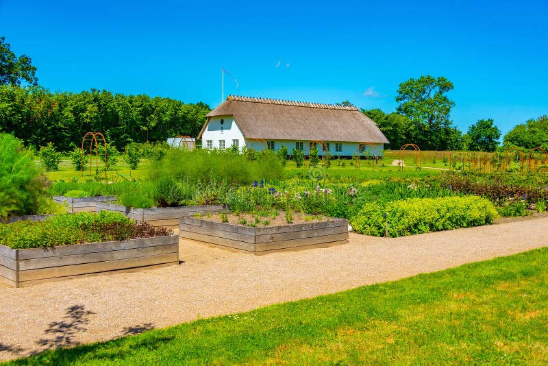 Kitchen Garden at Gr??sten Palace in Denmark Stock Image - Image of ...