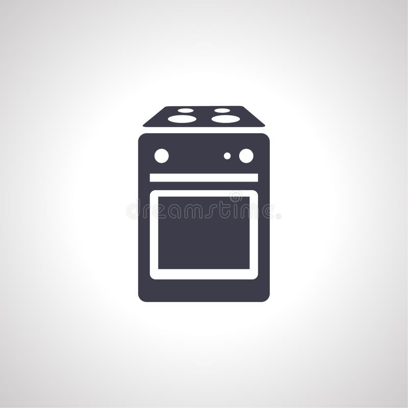 Kitchen Gas Stove Cooker Icon. Stock Vector - Illustration of cook ...