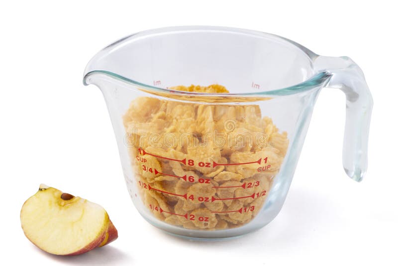 Kitchen Glass Measuring Cup Stock Image - Image of close, background ...