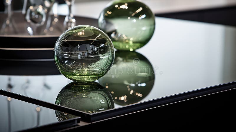 Kitchen glass surface stock illustration. Illustration of shiny - 372118215