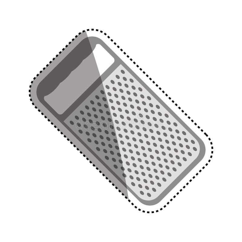 Kitchen grater isolated stock illustration. Illustration of work - 84081916