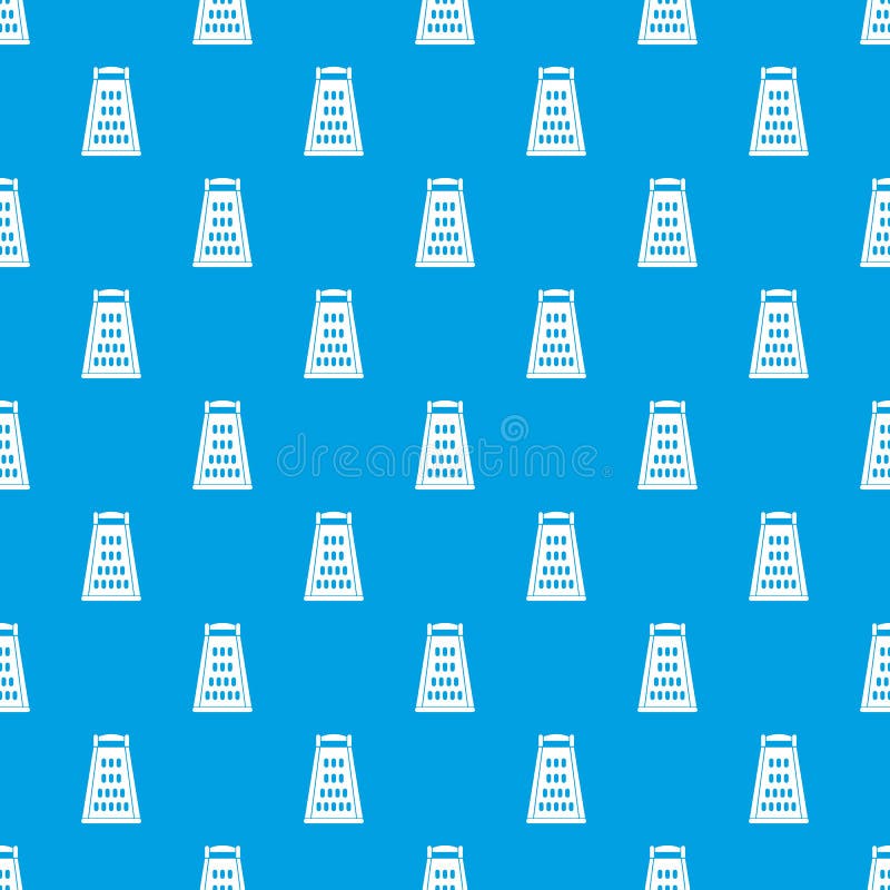 Kitchen Grater Pattern Seamless Blue Stock Vector - Illustration of ...