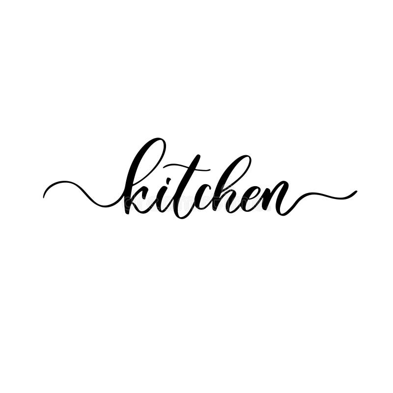 Kitchen Calligraphy Stock Illustrations – 6,085 Kitchen Calligraphy ...